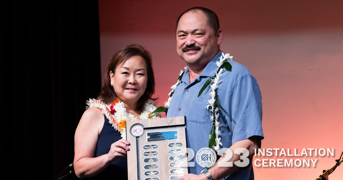 2023 Installation Ceremony - General Contractors Association of Hawaii