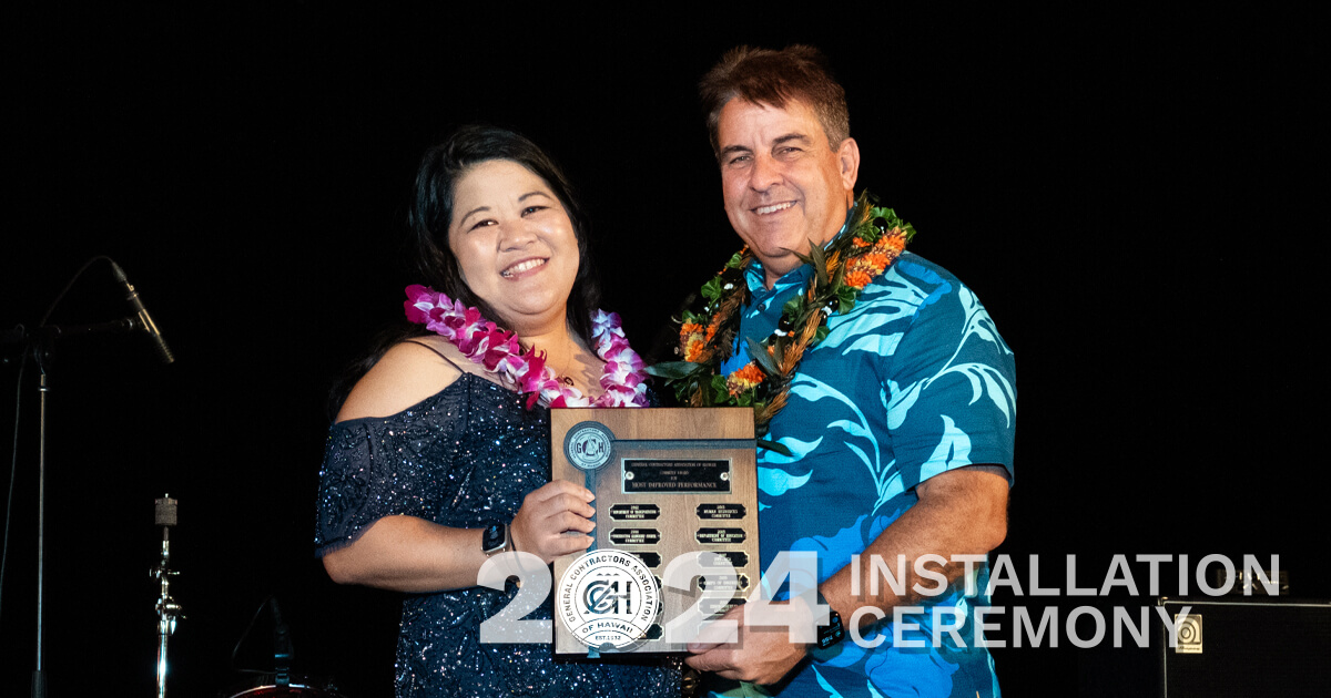 2024 Installation Ceremony - General Contractors Association of Hawaii