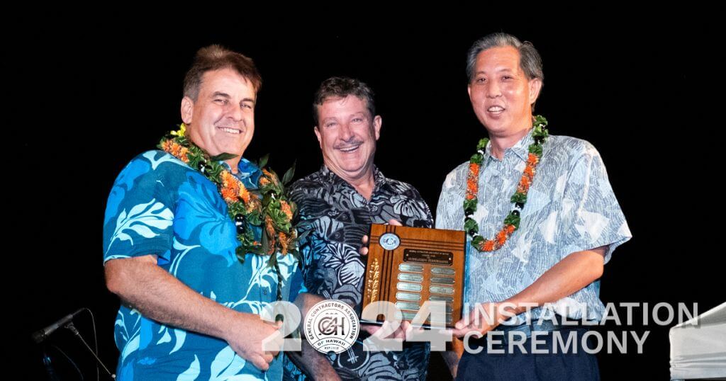 2024 Installation Ceremony - General Contractors Association of Hawaii