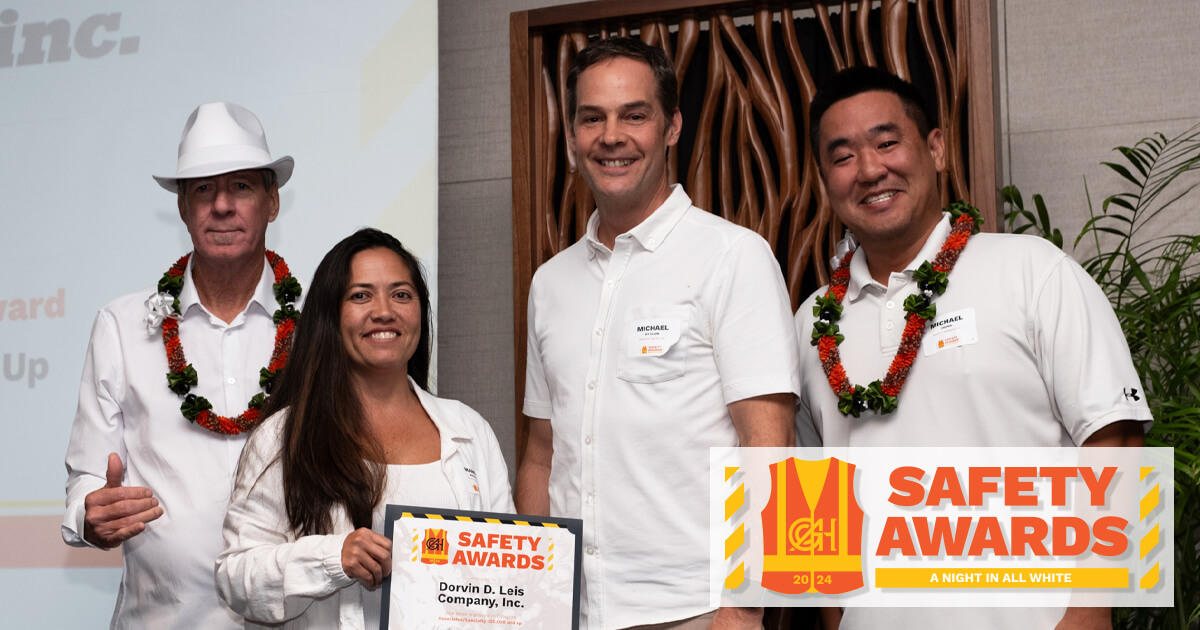 Safety Awards 2024 - General Contractors Association of Hawaii