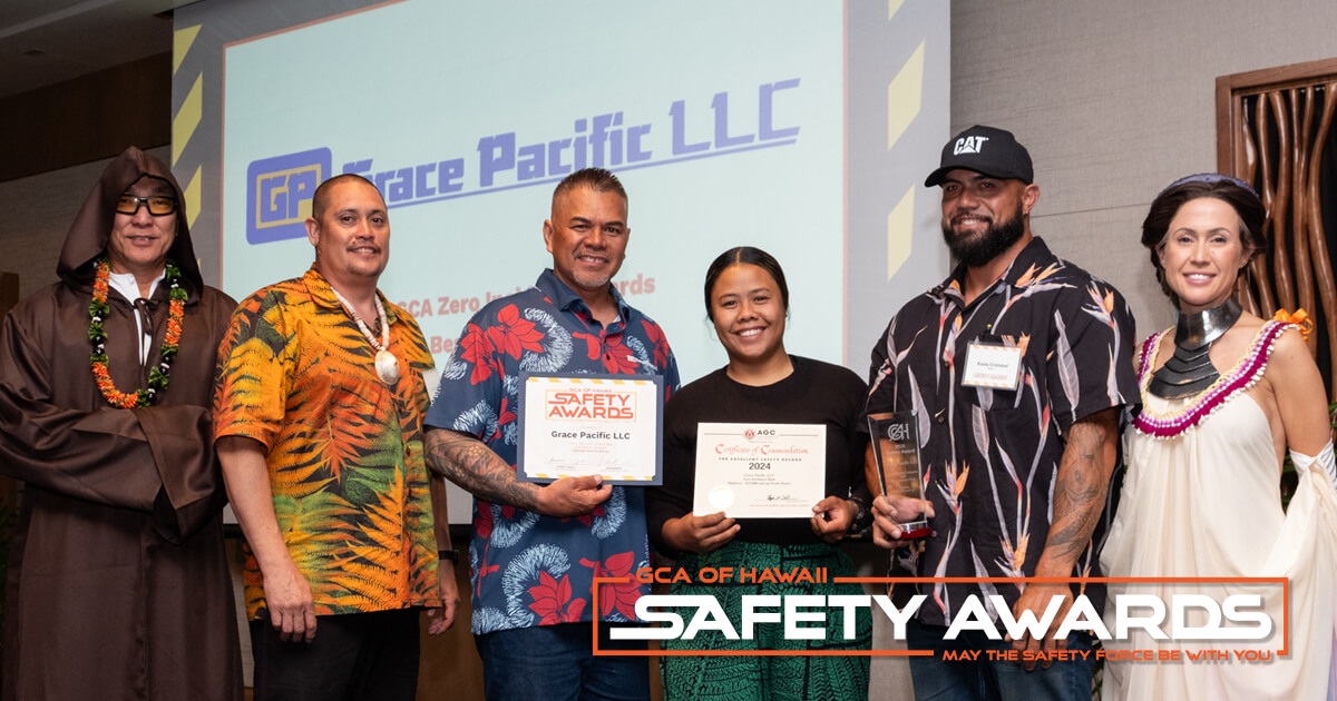 Safety Awards - General Contractors Association of Hawaii